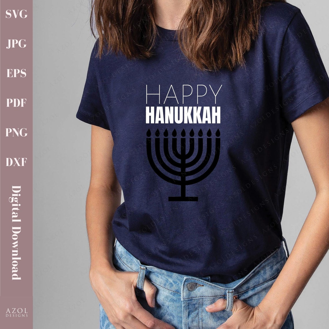 Hanukkah Svg, Jewish Svg Files for Cricut, Hebrew Svg, Chanukah Svg ...