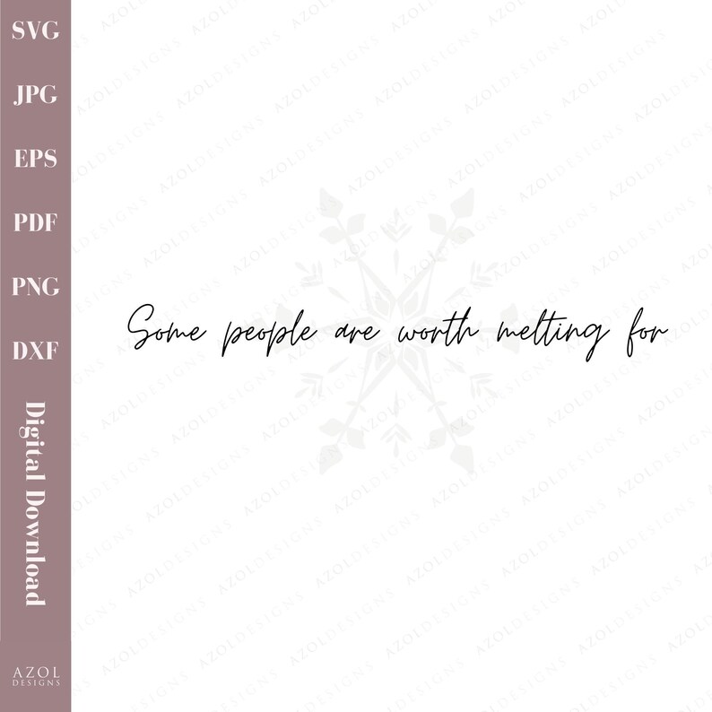 Some People Worth Melting for SVG | Christmas Cricut Cut File (digital ...