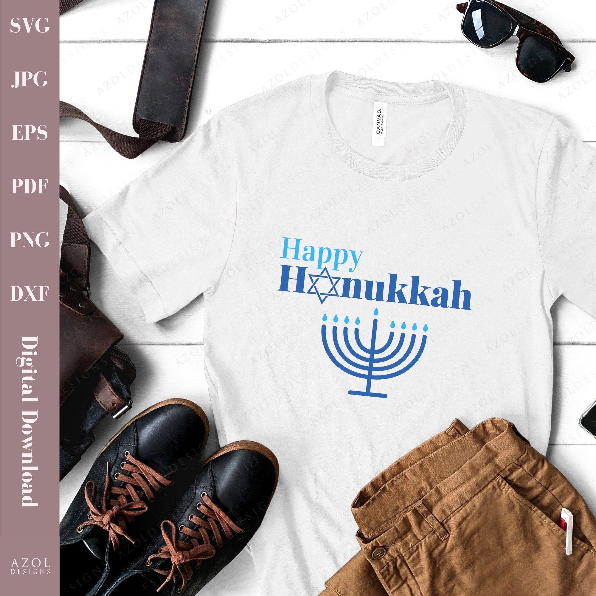 Chanukah Decor, Chanukah Gifts, Hanukkah Svg, Jewish Svg Files for ...