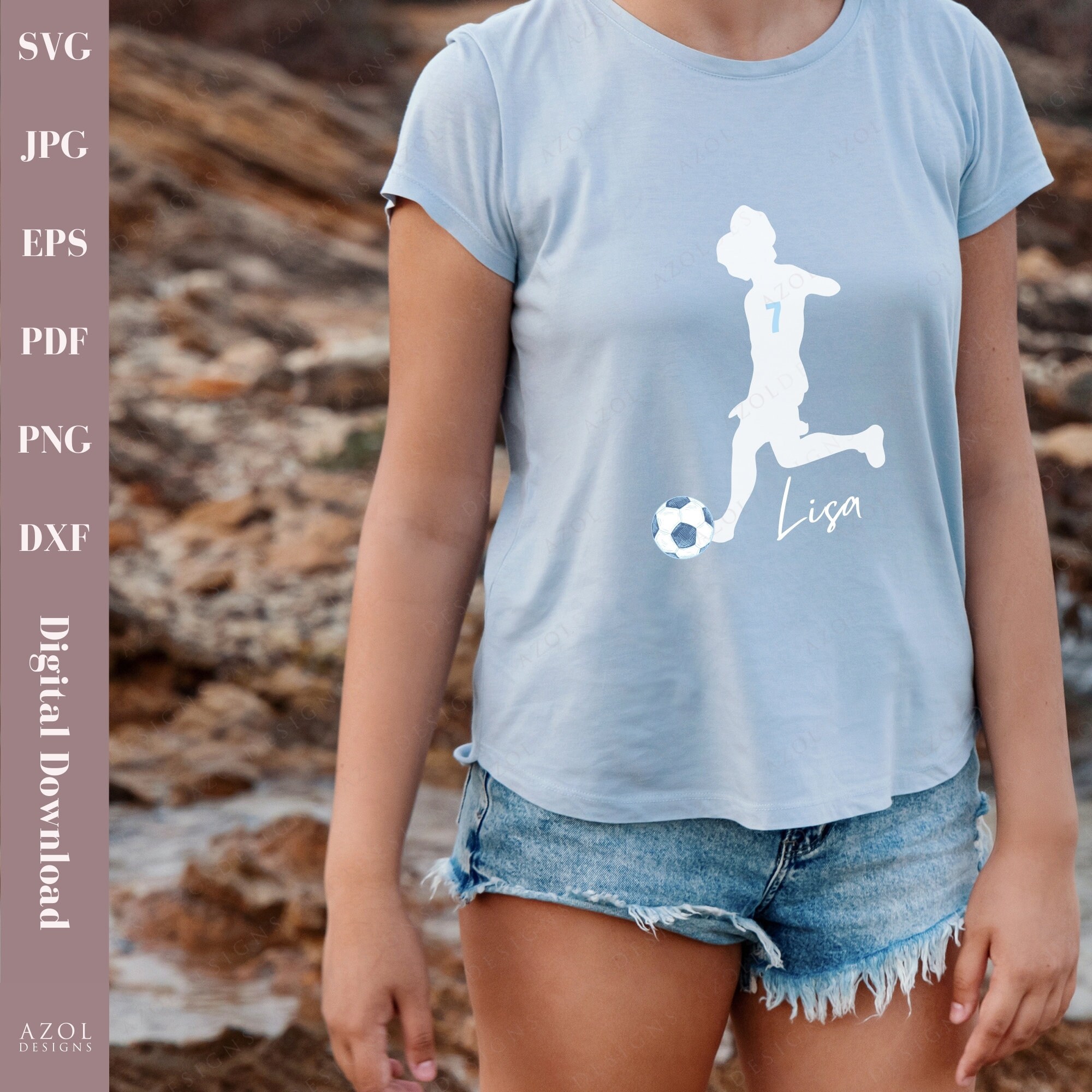 Personalized Soccer Player Custom Soccer Player SVG Text - Etsy