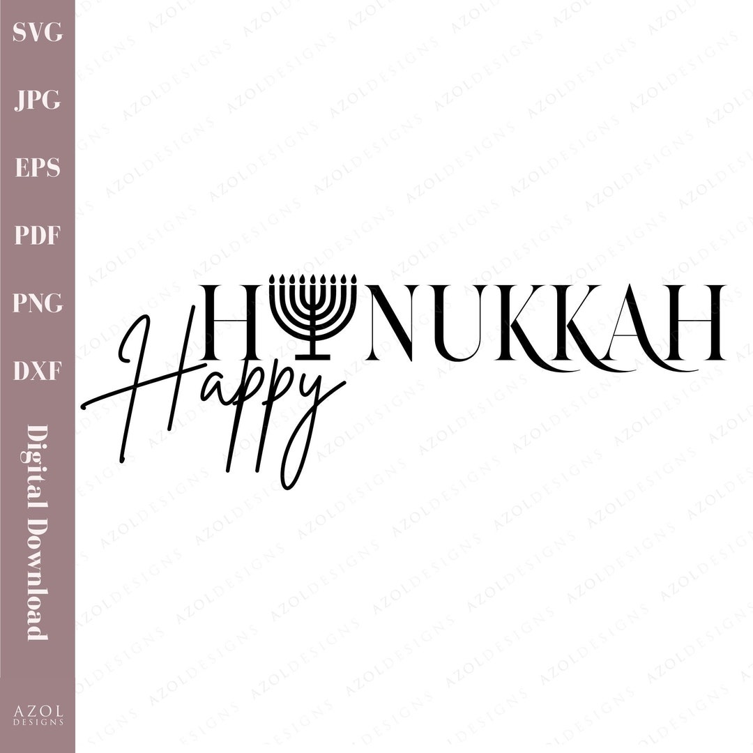 Hanukkah Svg, Chanukah Decor, Chanukah Gifts, Jewish Svg Files for ...