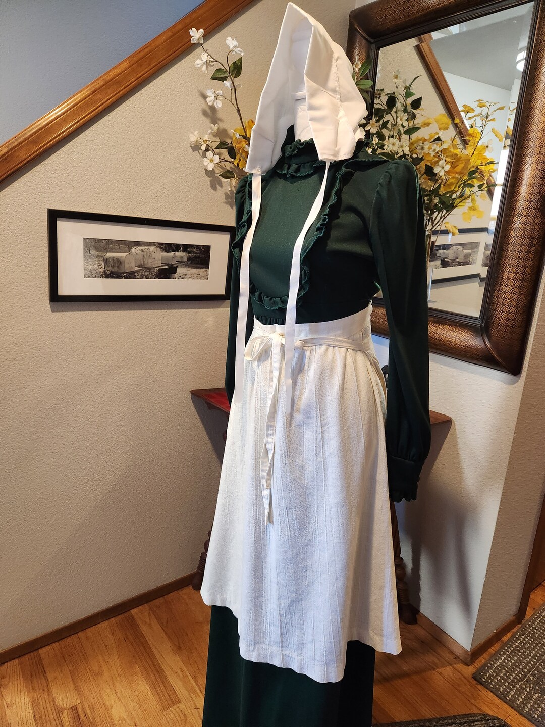 Vintage Victorian Green Maid Costume - Etsy