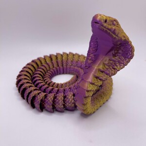 Fidget Lifelike Cobra Snake Fidget Collectible Flexi Snake Flexi ADHD ...