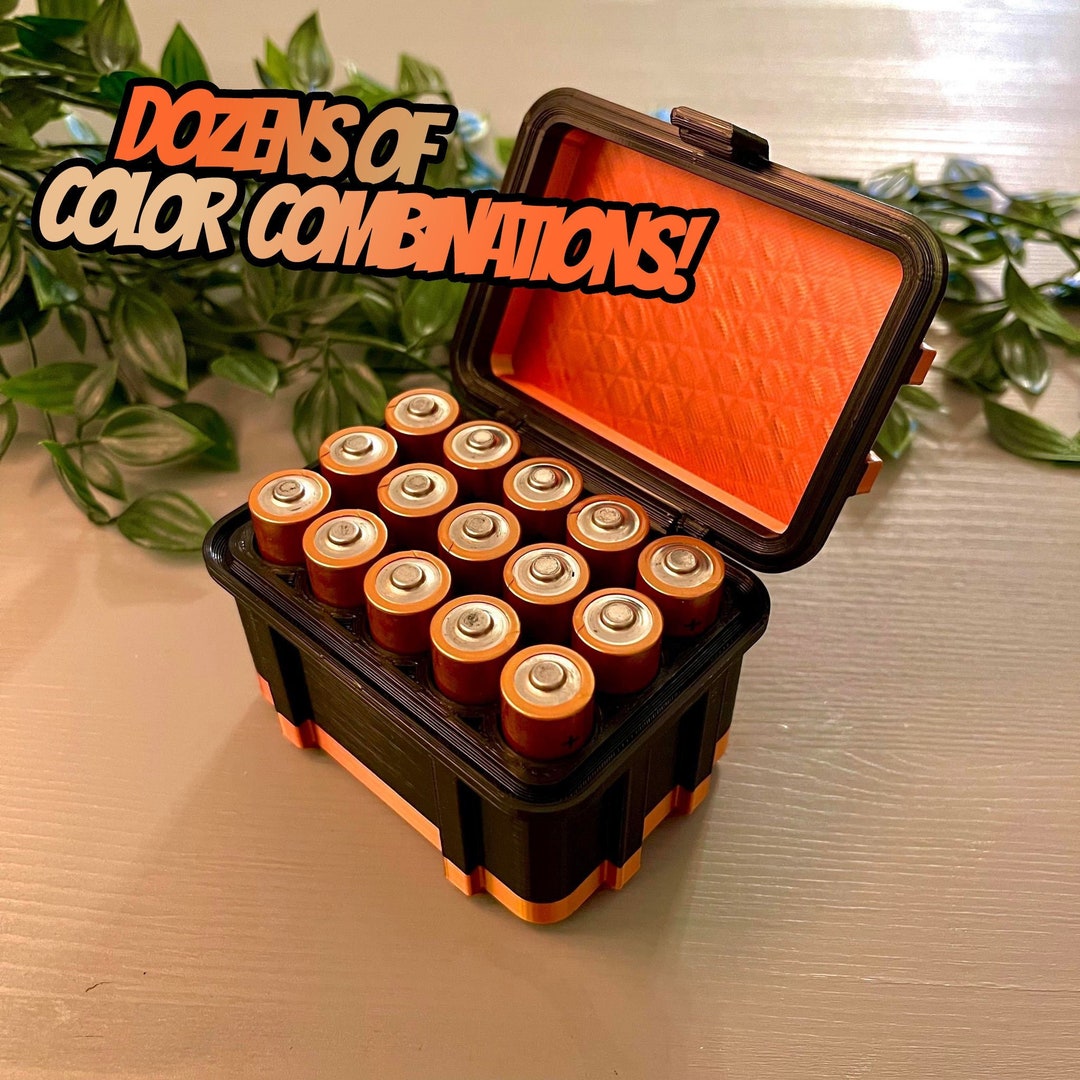 AAA Battery Storage Organizer Case | Simple Home Storage | Customize ...