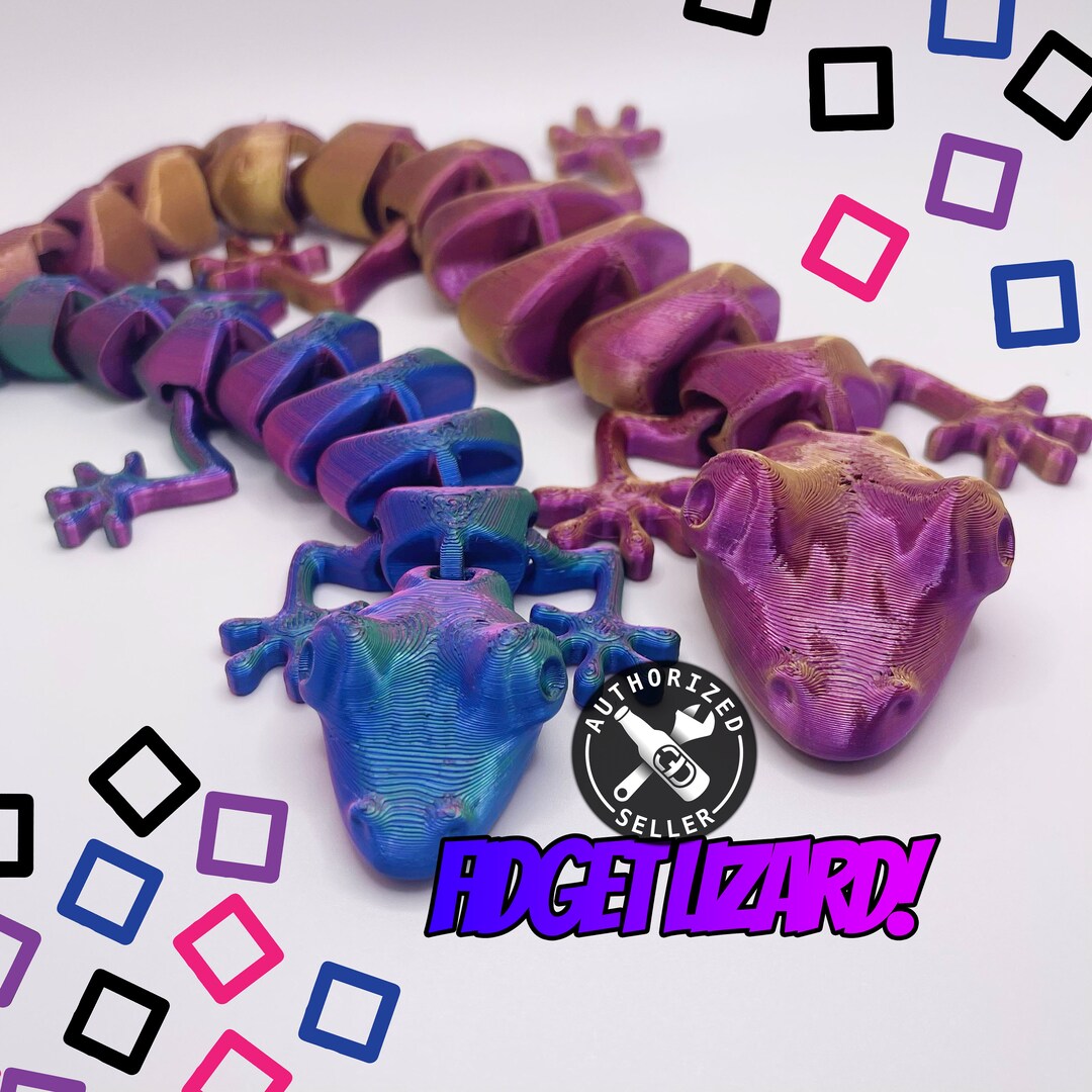 Lizard Articulating Fidget Collectible| Anxiety Relief | Stress ...