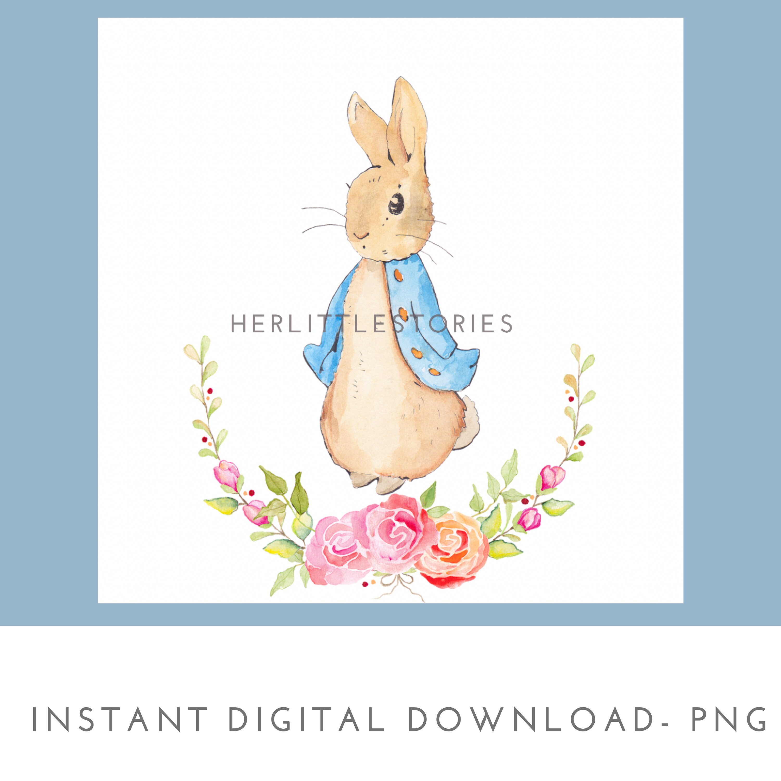 Peter Rabbit | Digital Illustration | Instant Download - Etsy