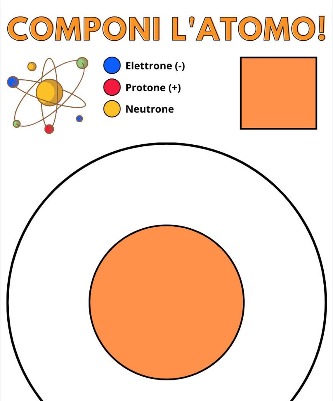 Build the Atom - Educational Game - Etsy