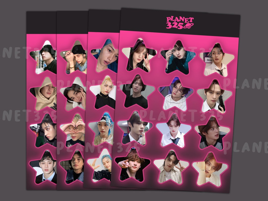 Stray Kids Member Star Sticker Sheets Skz Deco Vinyl - Etsy