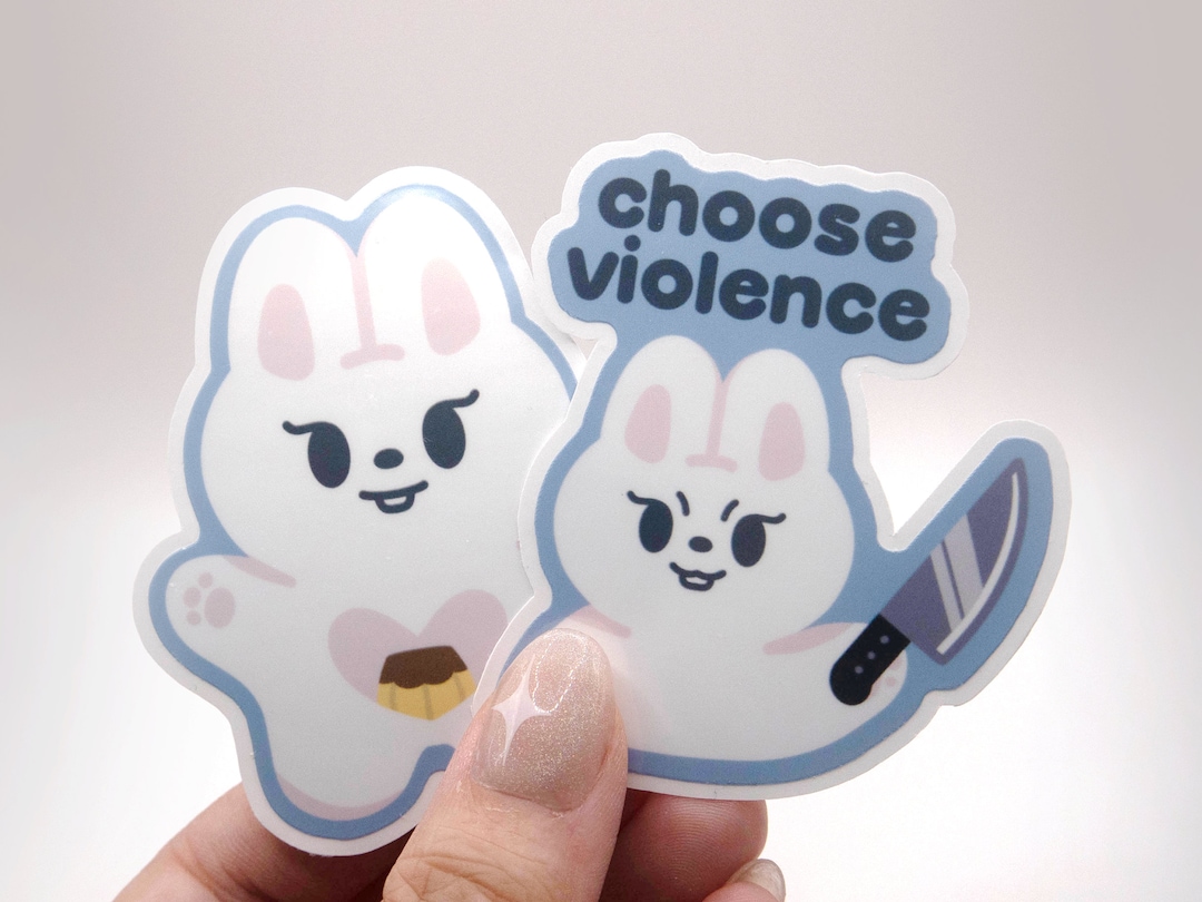 Stray Kids Skzoo Leebit Sticker Duo Pudding Belly & Choose Violence ...