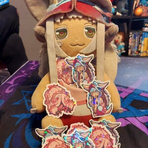 Natchi and Mitty | Made in Abyss | Waterproof Holographic Stickers ...