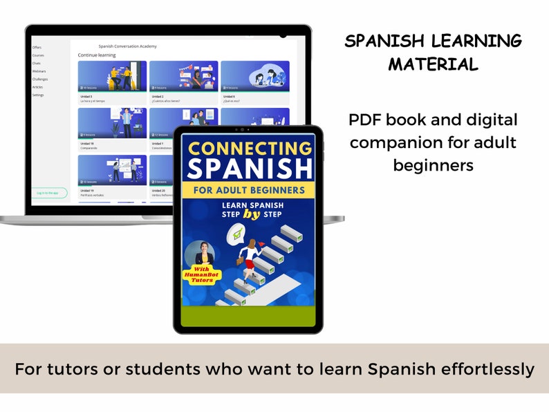 PDF Printable Spanish Course for Beginners With Digital Companion and ...