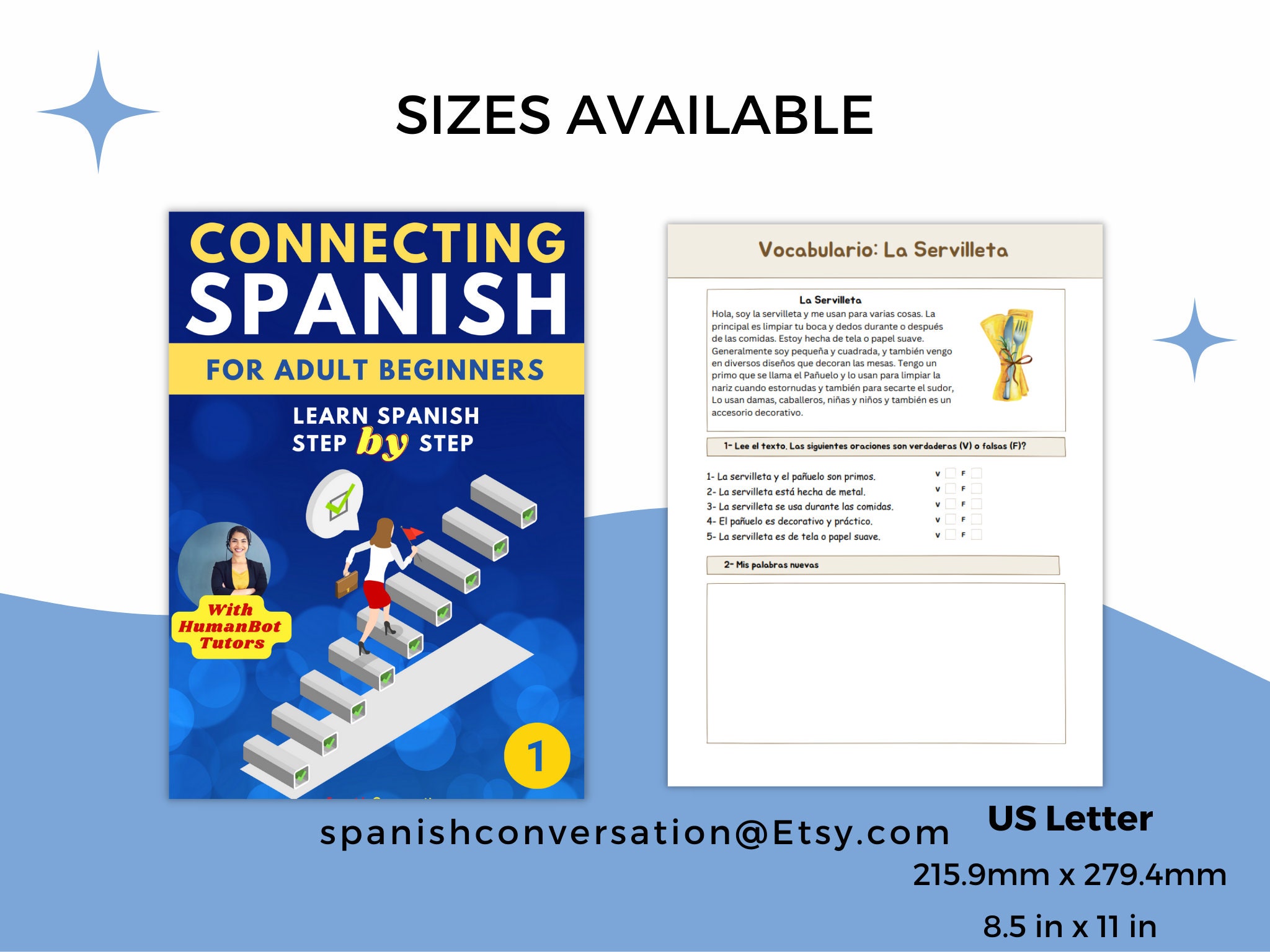 PDF Printable Spanish Course for Beginners With Digital Companion and ...