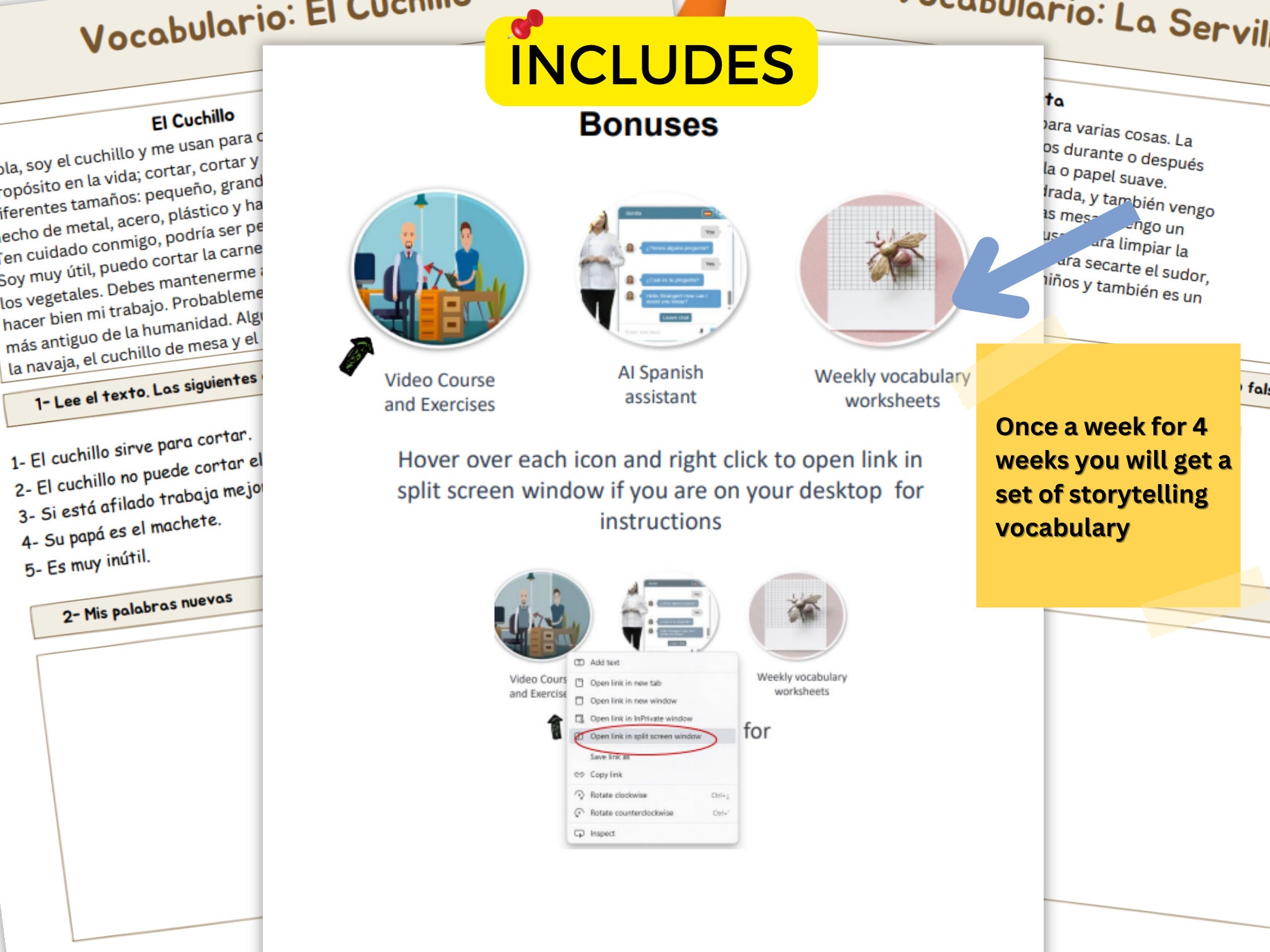 PDF Printable Spanish Course for Beginners With Digital Companion and ...