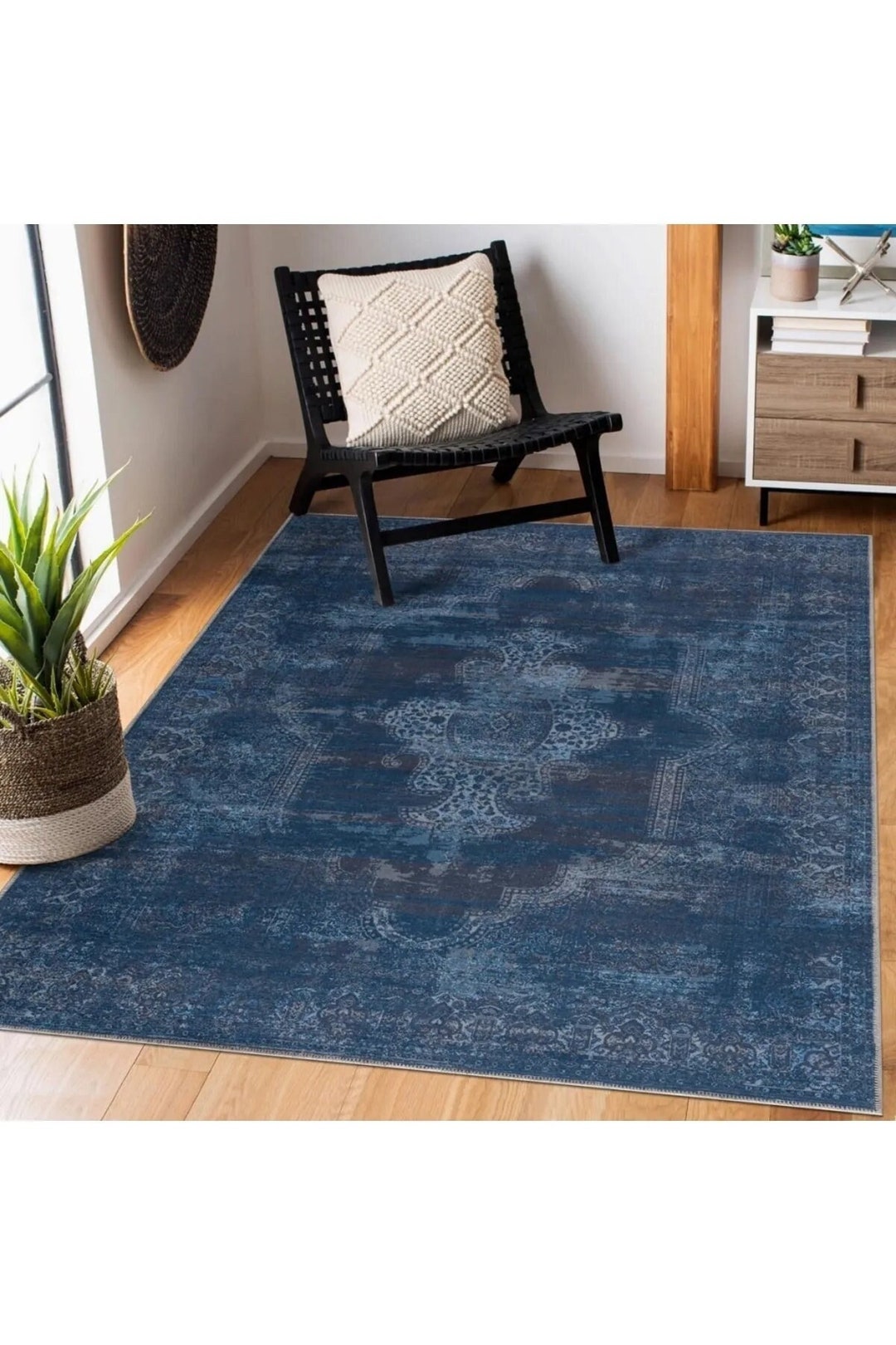 Blue Rugs for Living Room, Carpet for Bedroom, Teppich, Tappeto, Carpet ...