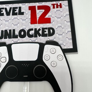 Gamer Cake Topper, Boys Personalized Cake Topper, Level Unlocked Cake ...