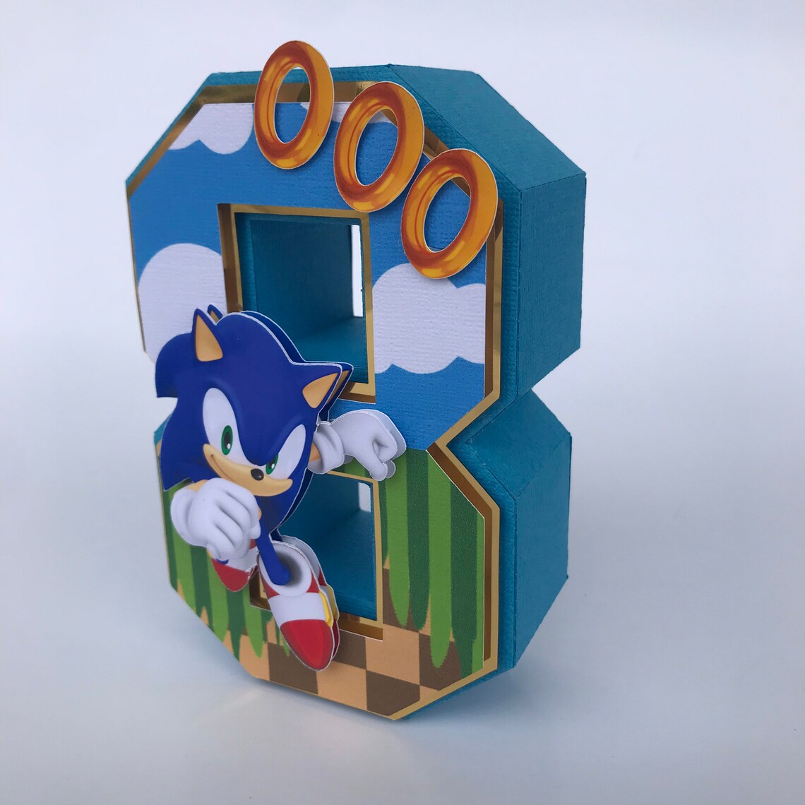 Sonic Birthday Sonic 3D Letter Sonic 3D Numbersonic Sega | Etsy UK