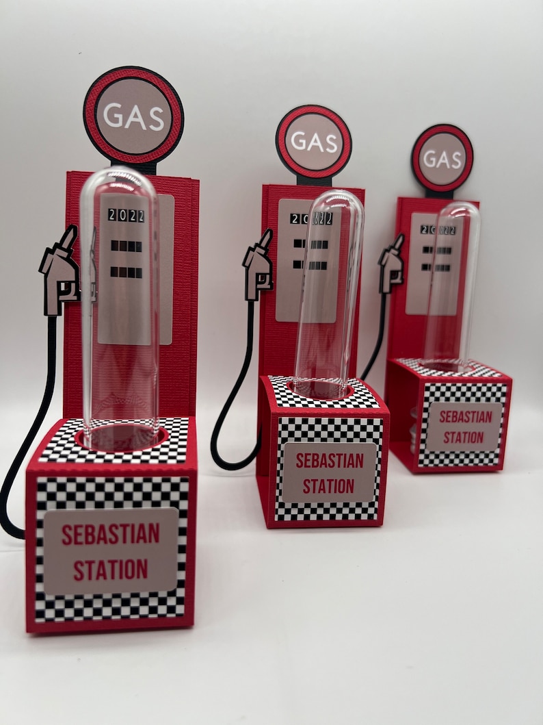 Race Car Party Favors: Custom Gas Station Candy Tubes - Etsy