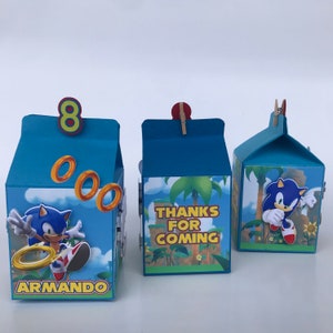 Sonic Favor Box: Party Candy Box, Sega Decorations - Etsy