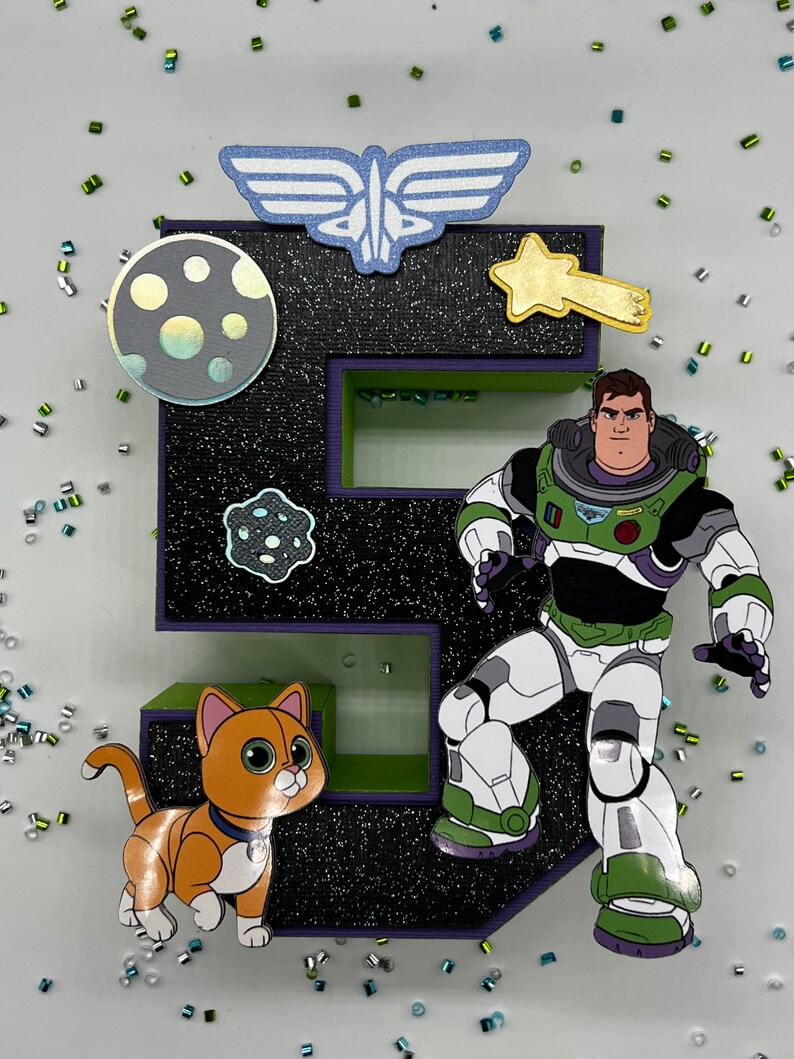 Disney Pixar Lightyear Birthday Buzz Lightyear 3D Letter - Etsy