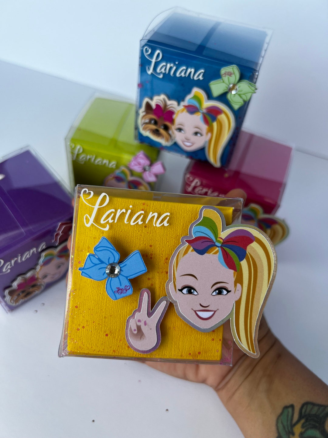 Jojo Siwa Birthday Favor Boxes, Jojo Siwa Party Decoration, Clear Favor ...