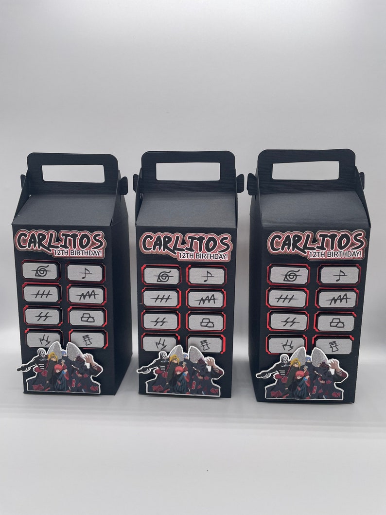 Anime 3D Letter Anime Favor Box Ninja Birthday Anime - Etsy