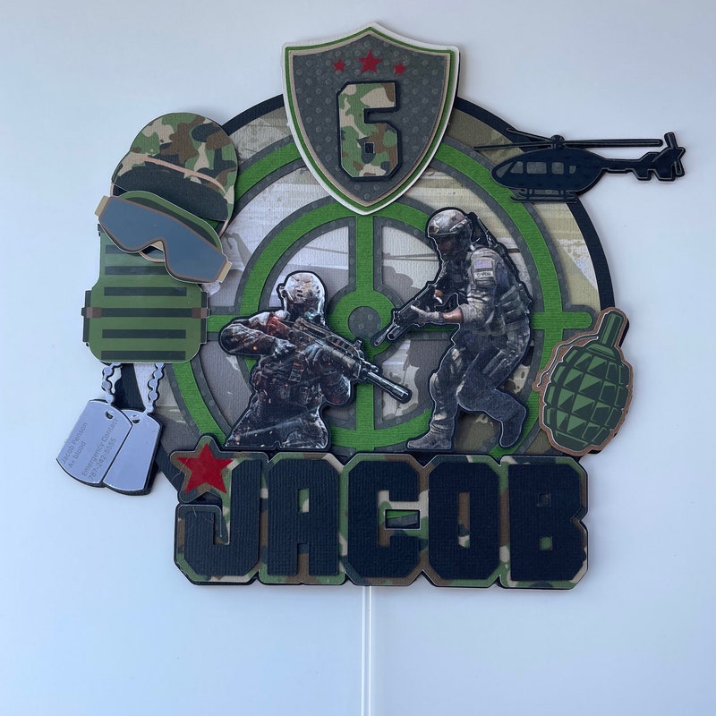 Call of Duty Cake Topper - Etsy