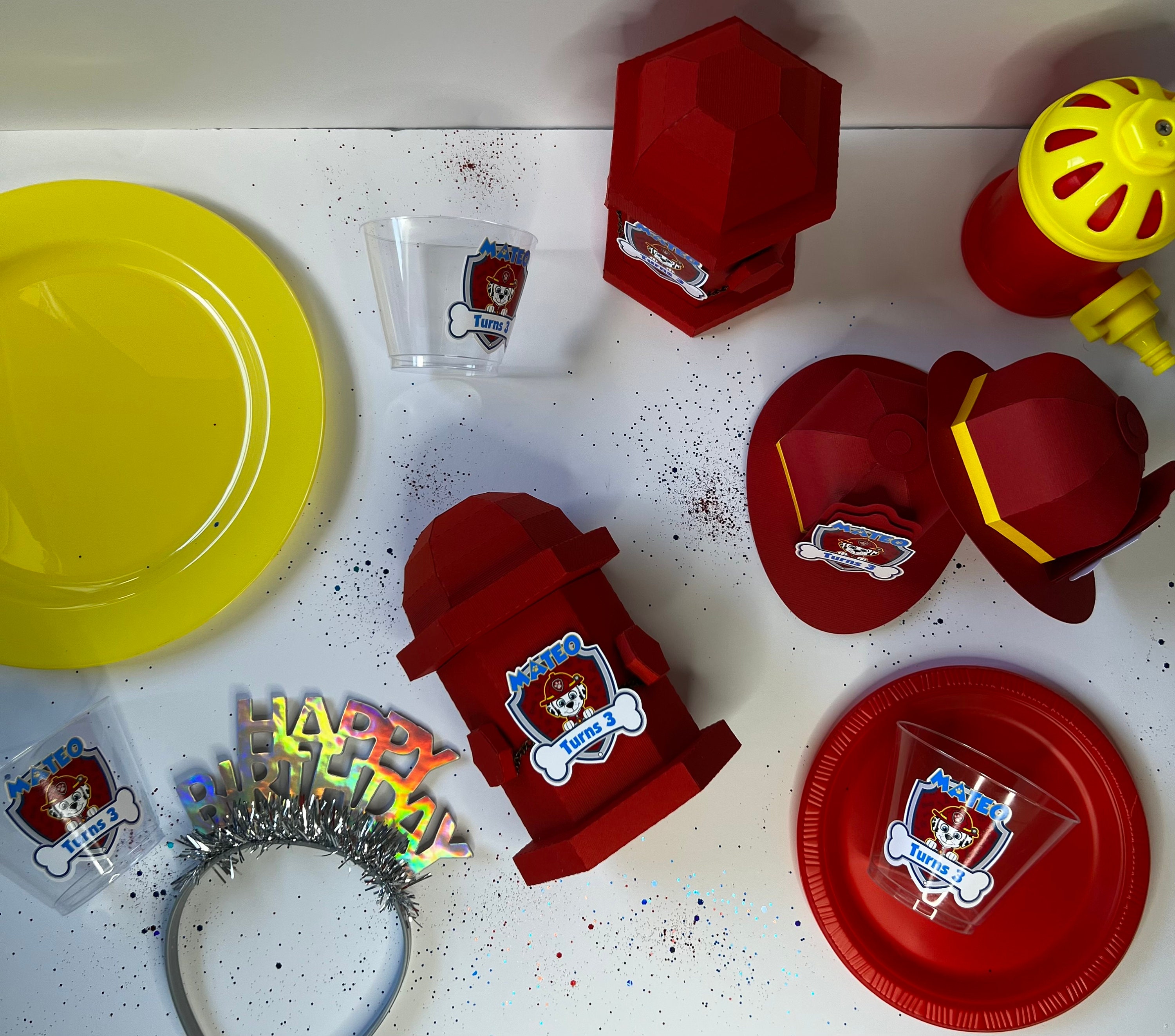 Fire Pump Favor Boxes: Firefighter Birthday Party Treat Boxes - Etsy