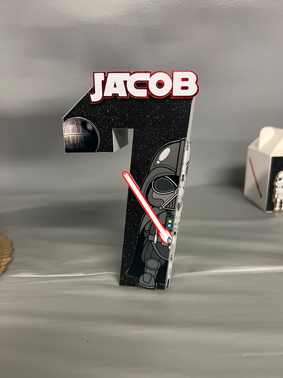 Star Wars 3D Letter/number, Star Wars Party Decoration, Darth Vader ...
