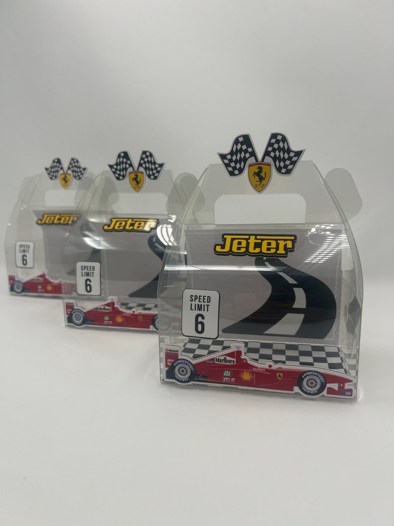Race Car Favor Box: Fast One Birthday, Racing Party Decorations - Etsy
