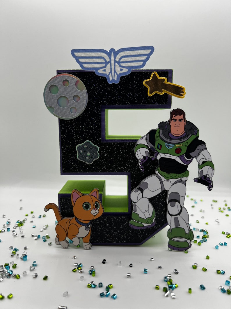 Disney Pixar Lightyear Birthday Buzz Lightyear 3D Letter - Etsy