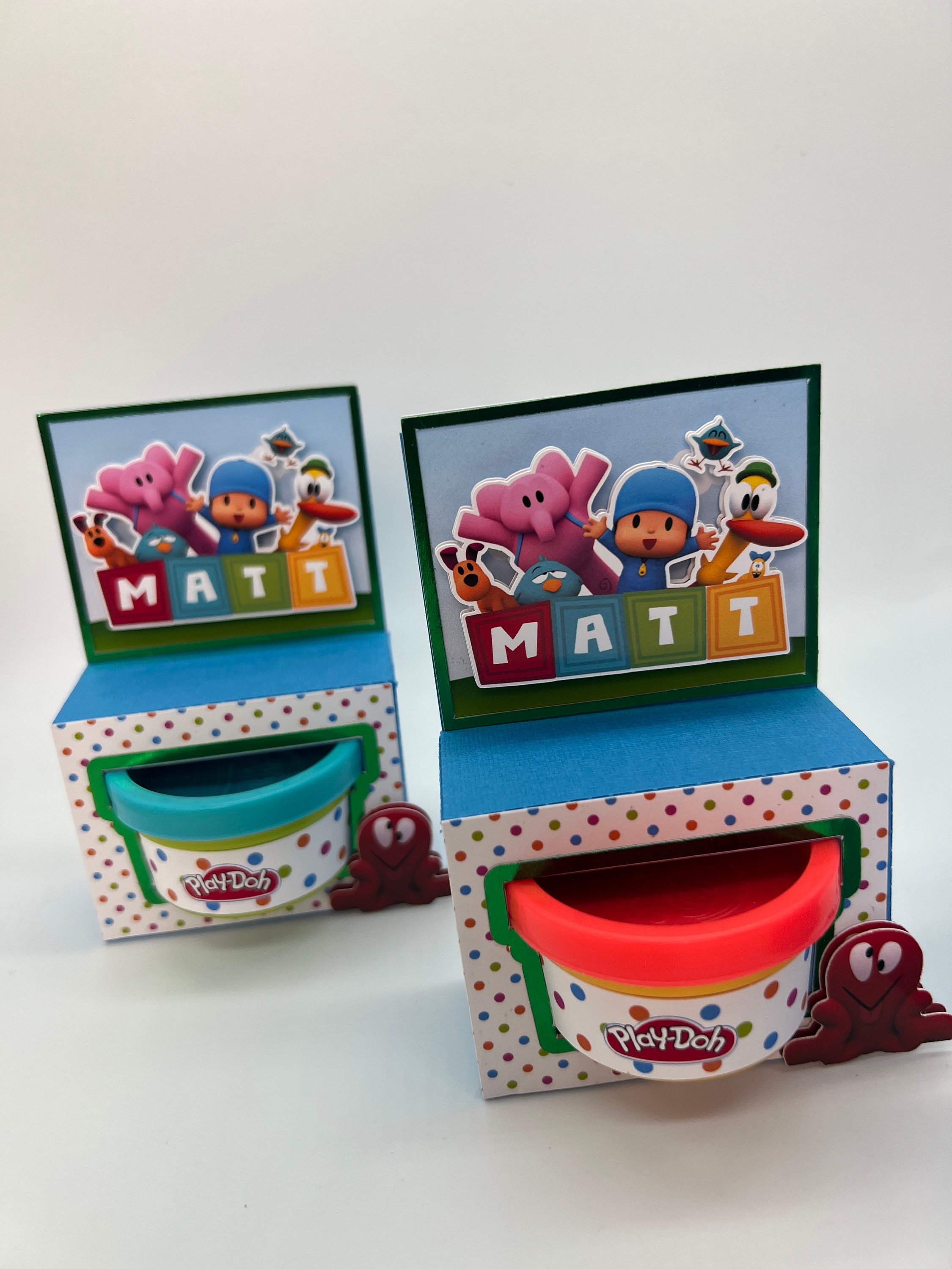 Pocoyo Play-doh Party Favor Box: Custom Birthday Theme - Etsy