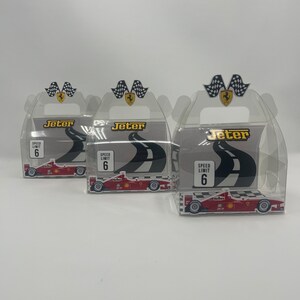 Race Car Favor Box, Fast One Birthday, Racing Party Decorations, Two ...
