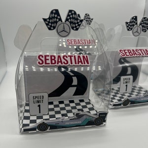Race Car Favor Boxes: Racing Birthday Party Goody Bags - Set of 6 - Etsy