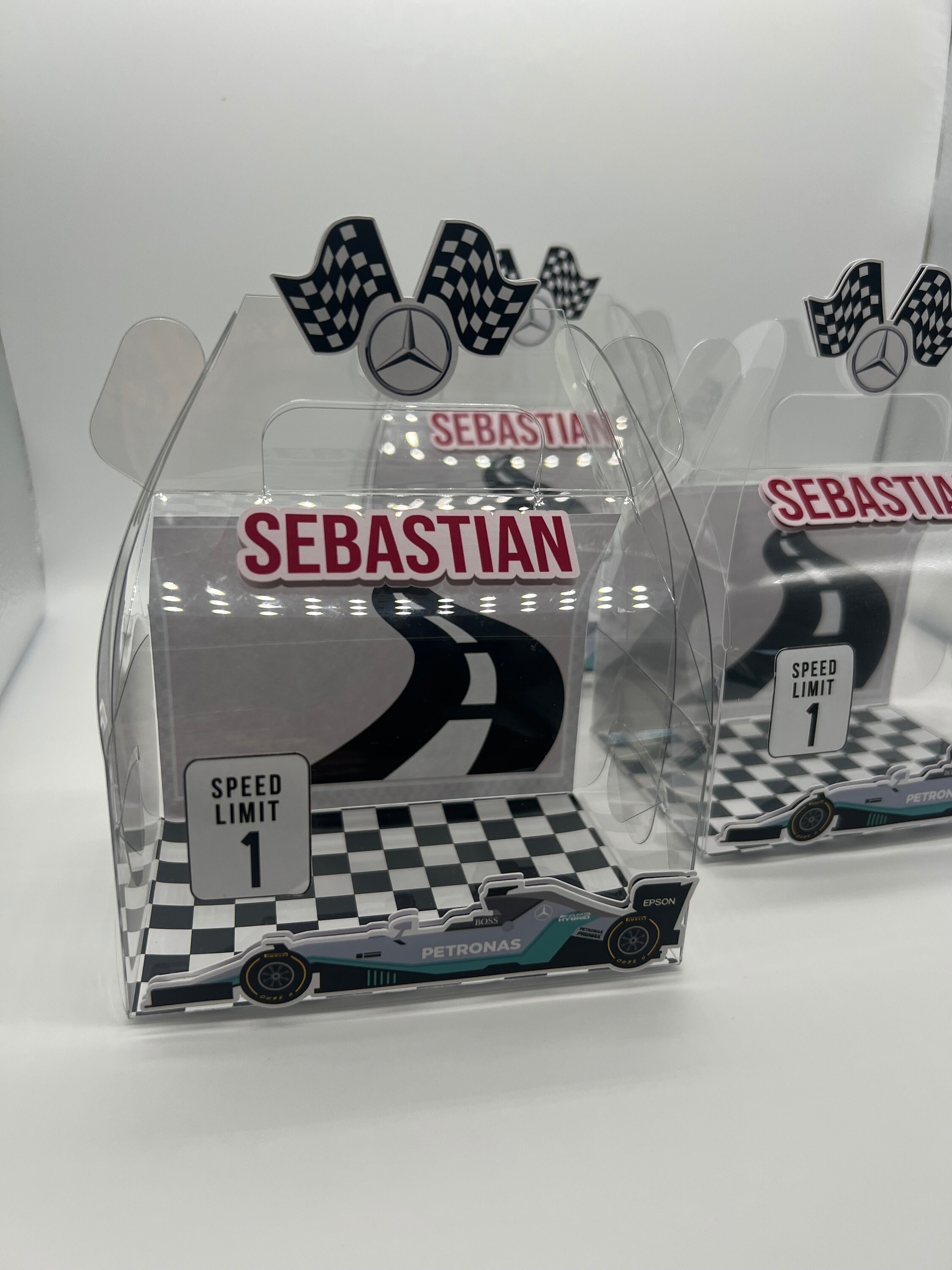 Race Car Favor Boxes: Racing Birthday Party Goody Bags - Set of 6 - Etsy