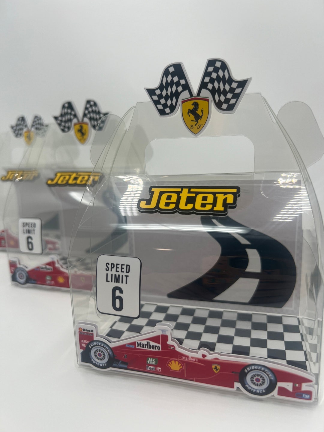 Race Car Favor Box, Fast One Birthday, Racing Party Decorations, Two ...