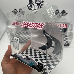 Race Car Favor Boxes: Racing Birthday Party Goody Bags - Set of 6 - Etsy