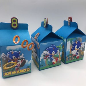 Sonic Favor Box: Party Candy Box, Sega Decorations - Etsy