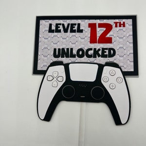 Gamer Cake Topper, Boys Personalized Cake Topper, Level Unlocked Cake ...