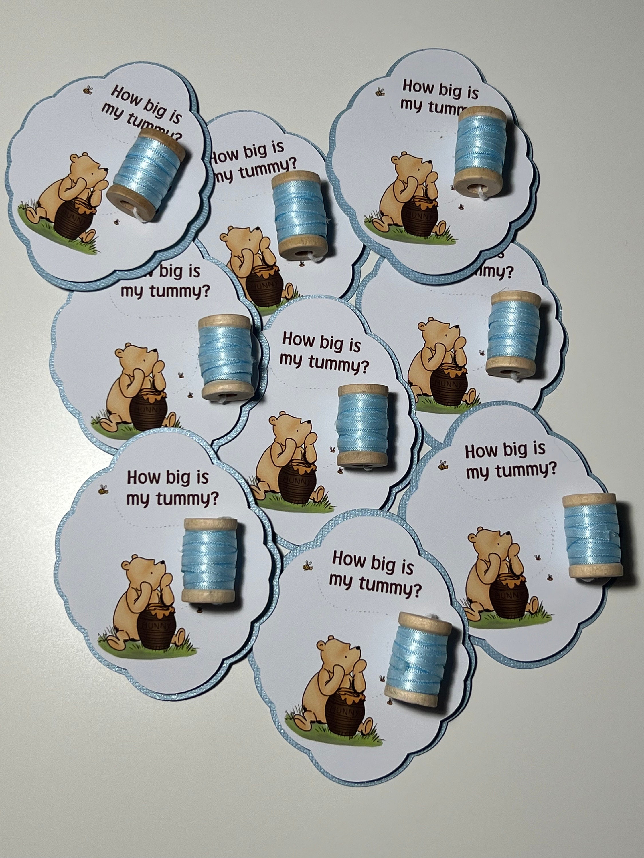 Winnie the Pooh Baby Shower Game: Mommy's Belly Size - Etsy Australia