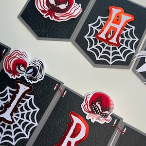 Venom Happy Birthday Banner, Venom Birthday, Venom and Carnage, Venom ...