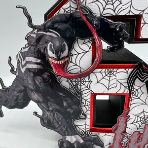 Venom Birthday 3D Letter or Number: Personalized Party Decor - Etsy