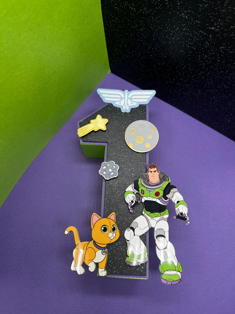 Disney Pixar Lightyear Birthday Buzz Lightyear 3D Letter - Etsy