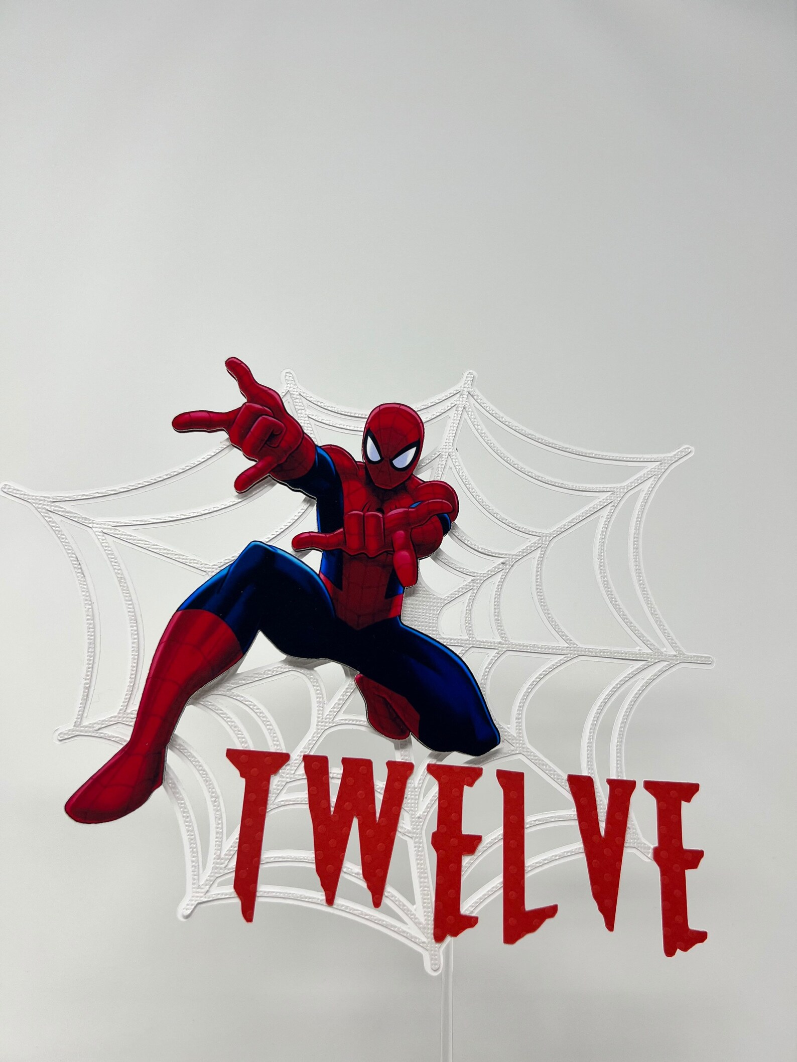 Personalized Spider-man Cake Topper, Superhero Birthday Party Decor - Etsy