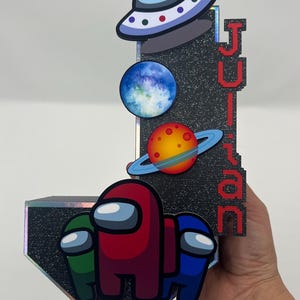 Among Us Birthday 3D Letter: Personalized Party Decoration - Etsy