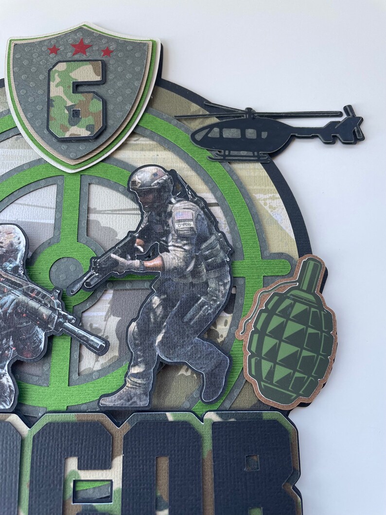 Military Cake Topper Army Cake Topper Military 3D Cake | Etsy UK