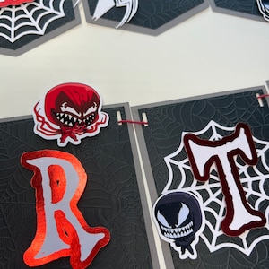 Venom Happy Birthday Banner, Venom Birthday, Venom and Carnage, Venom ...