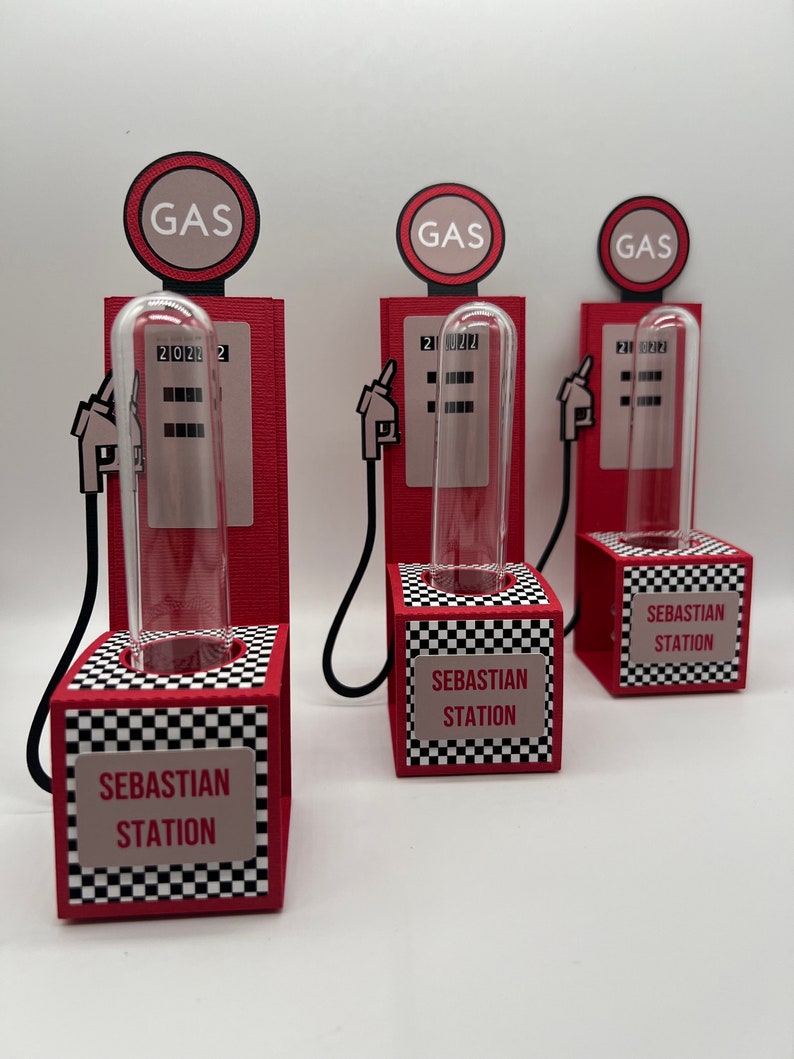 Race Car Party Favors: Custom Gas Station Candy Tubes - Etsy