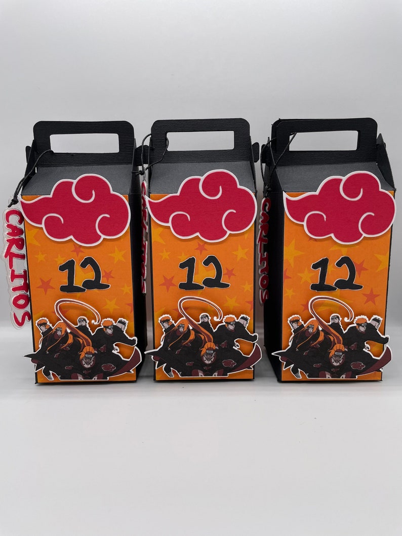 Anime 3D Letter Anime Favor Box Ninja Birthday Anime - Etsy