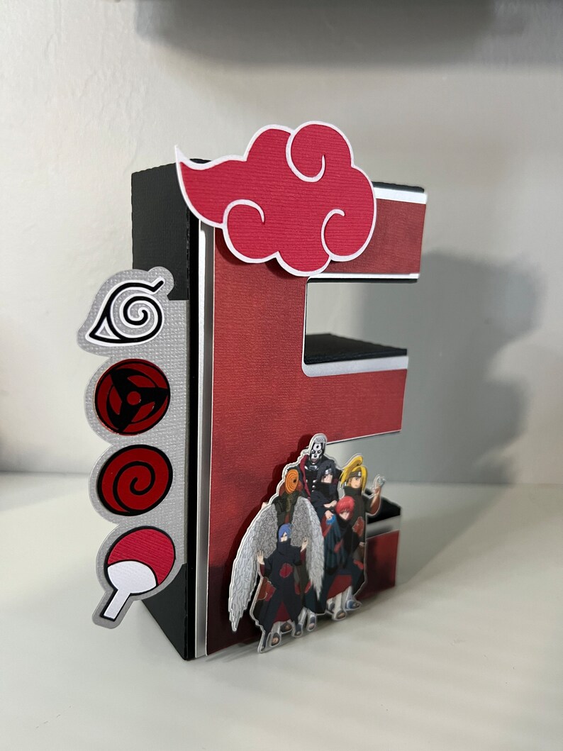 Anime 3D Letter Anime Favor Box Ninja Birthday Anime - Etsy