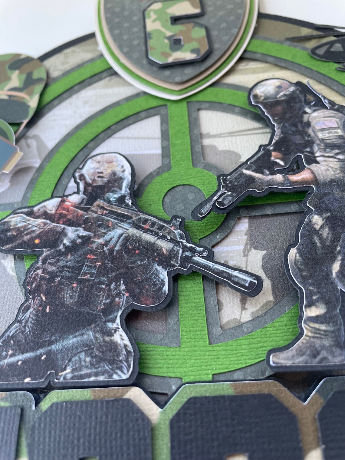 Military Cake Topper Army Cake Topper Military 3D Cake | Etsy UK